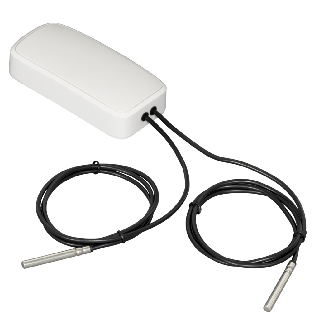 Wireless temperature logger with 2 external probes - Bluetooth Low ...