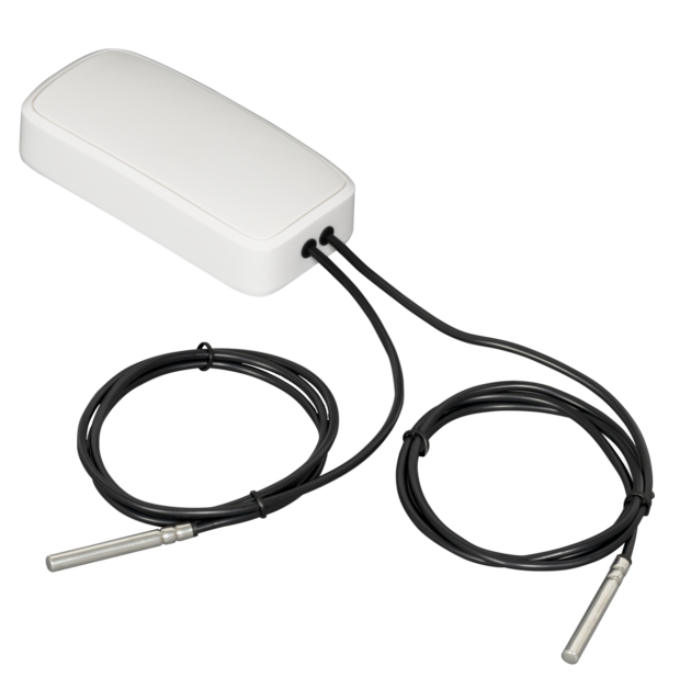 Wireless temperature logger with 2 external probes - Bluetooth Low ...